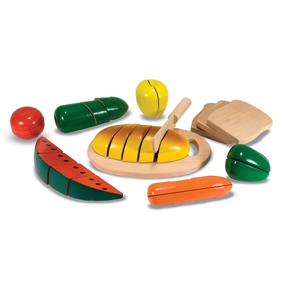 Cutting Food Set - 8 Pieces of Wooden Food | Choose-Your-Gift
