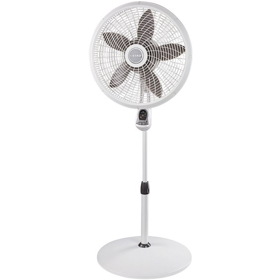 18 In. Adjustable Cyclone Pedestal Fan with Remote Control, White ...
