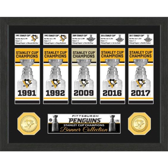 Pittsburgh Penguins Stanley Cup Championship Banner Collection | Choose ...
