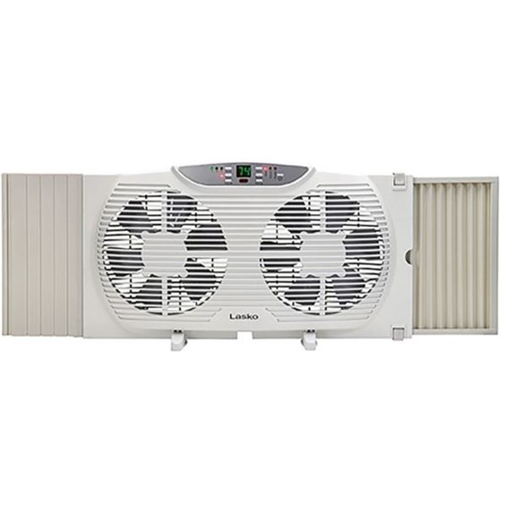 Electrically Reversible Twin Window Fan with Remote Control | Choose ...