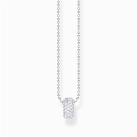 Thomas Sabo Silver Necklace with Ring Pendant | Choose-Your-Gift