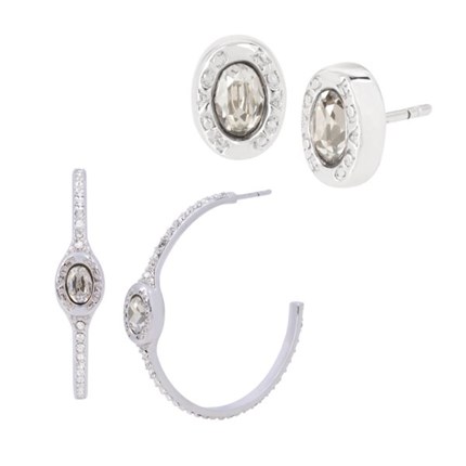 Signature Logo Earring Set in Silver | Choose-Your-Gift